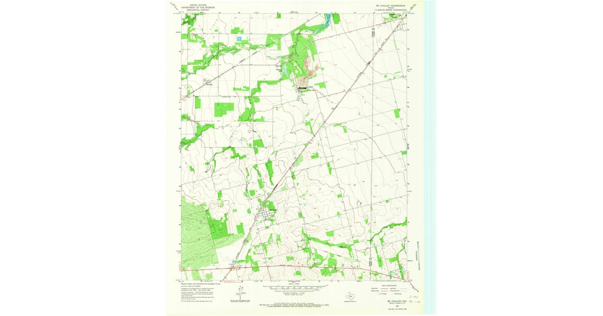 1960s Maps of Reynolds, TX | Pastmaps