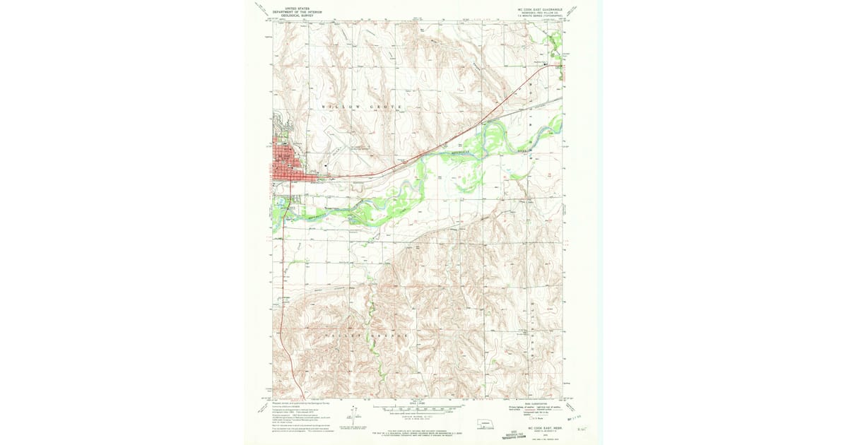 1970 Map of McCook East, Red Willow County, NE — High-Res | Pastmaps