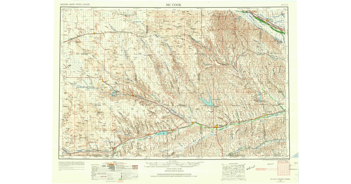 Old Maps of McCook, NE for Genealogy | Pastmaps