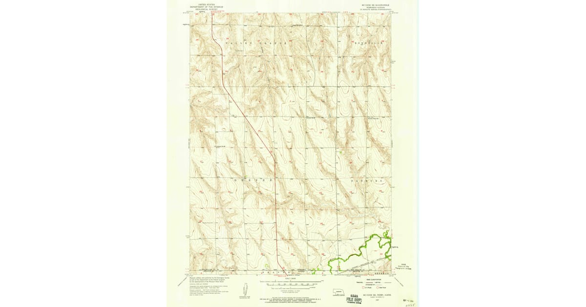 1957 Map of McCook SE, Red Willow County, NE — High-Res | Pastmaps