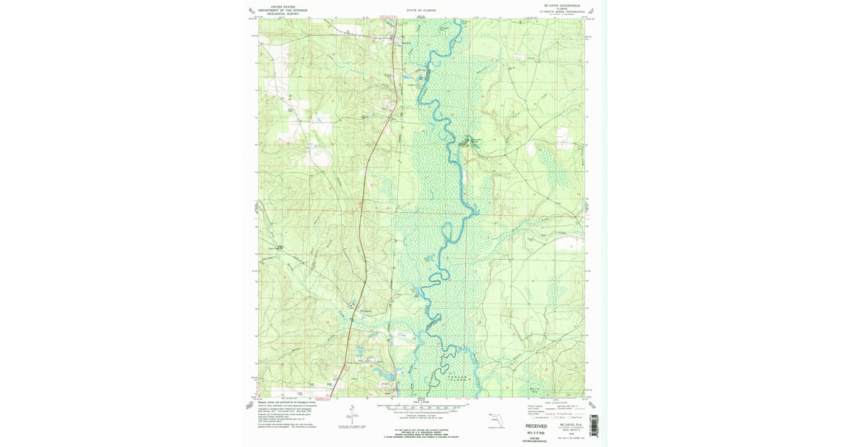 1978 Map of McDavid, Escambia County, FL — High-Res | Pastmaps