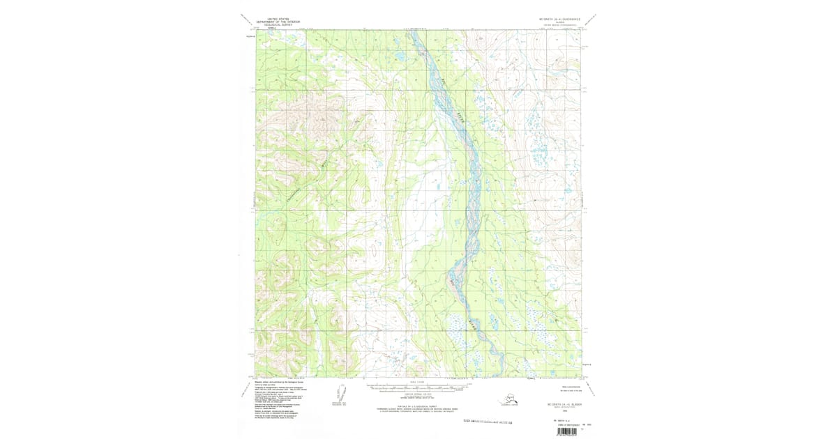 1954 Map of McGrath A-4, Yukon-Koyukuk Borough, AK — High-Res | Pastmaps