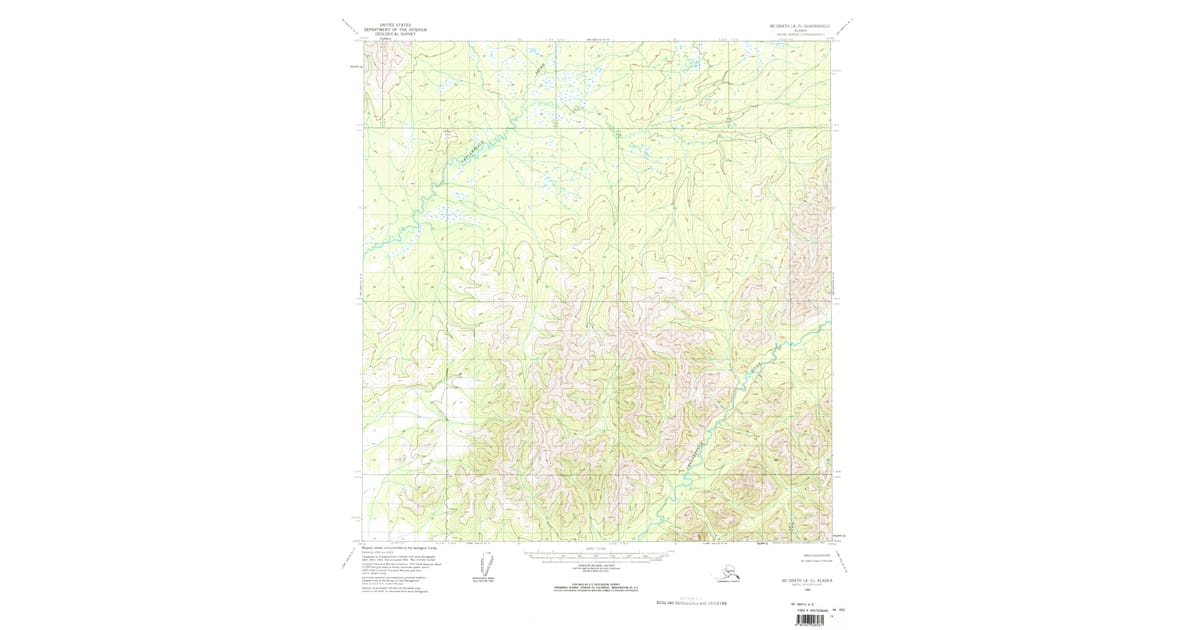 1954 Map of McGrath A-5, Yukon-Koyukuk Borough, AK — High-Res | Pastmaps