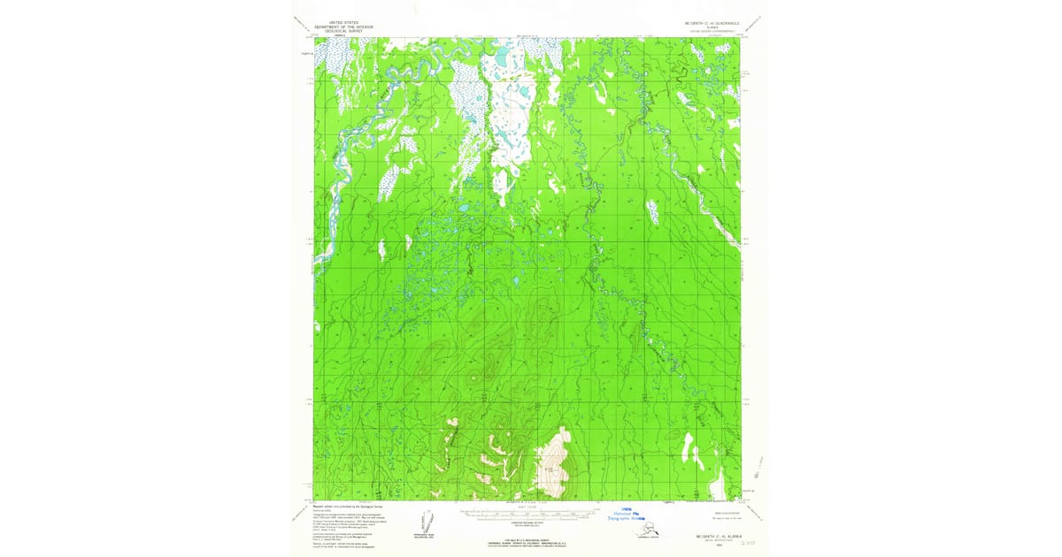 1953 Map of McGrath C-4, Yukon-Koyukuk Borough, AK — High-Res | Pastmaps