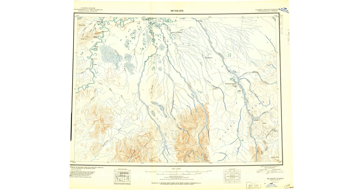 1950 Map of McGrath, AK — High-Res | Pastmaps