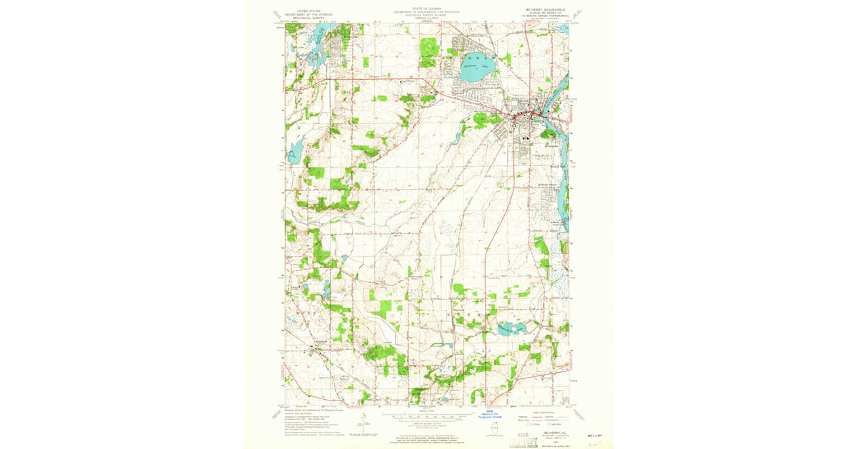 1963 Map of McHenry, IL — High-Res | Pastmaps