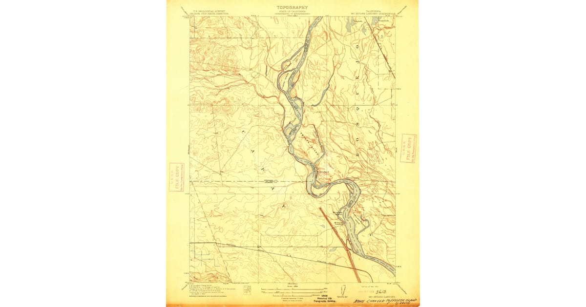 1914 Map of McIntosh Landing, Tehama County, CA — High-Res | Pastmaps