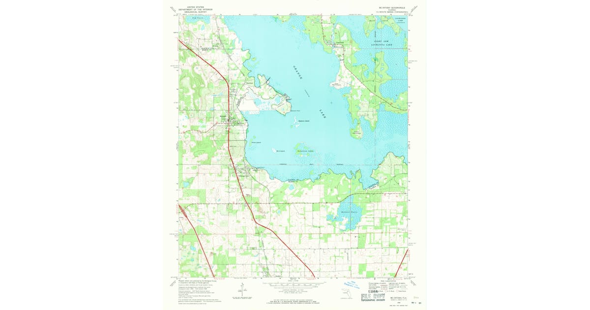 1968 Map of McIntosh, FL — High-Res | Pastmaps