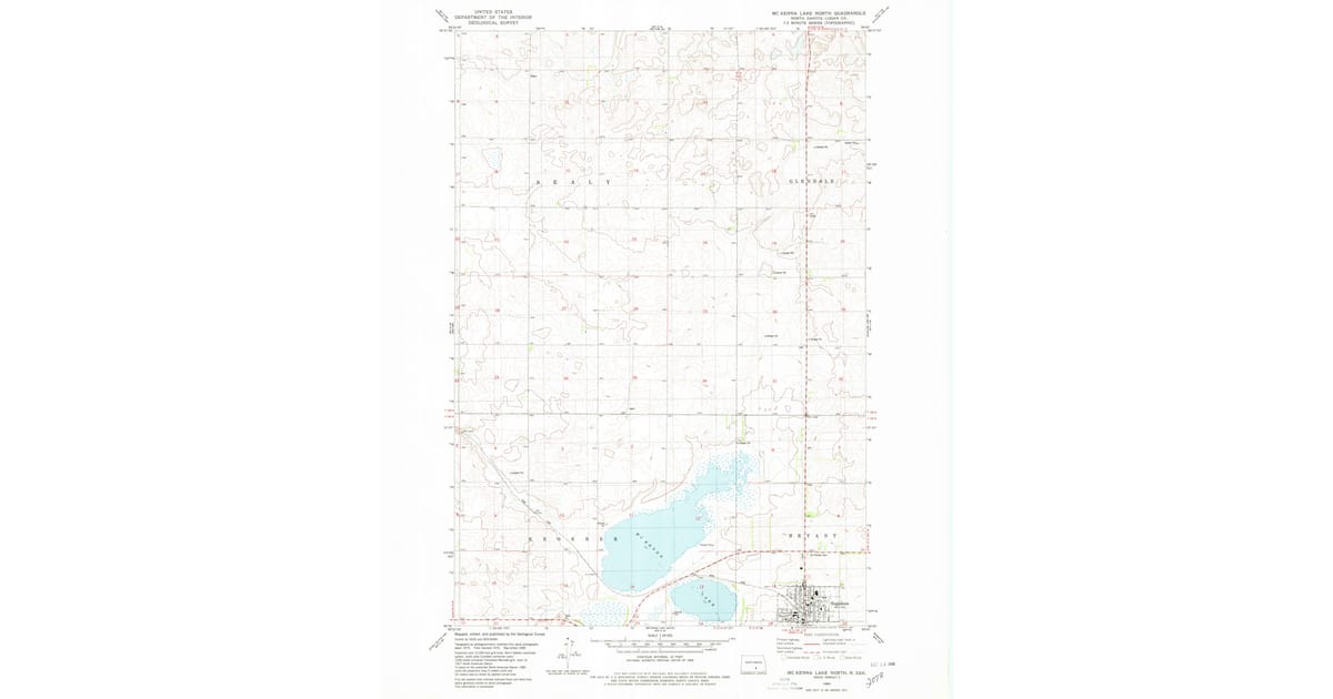 1980s Maps of Logan County, ND | Pastmaps