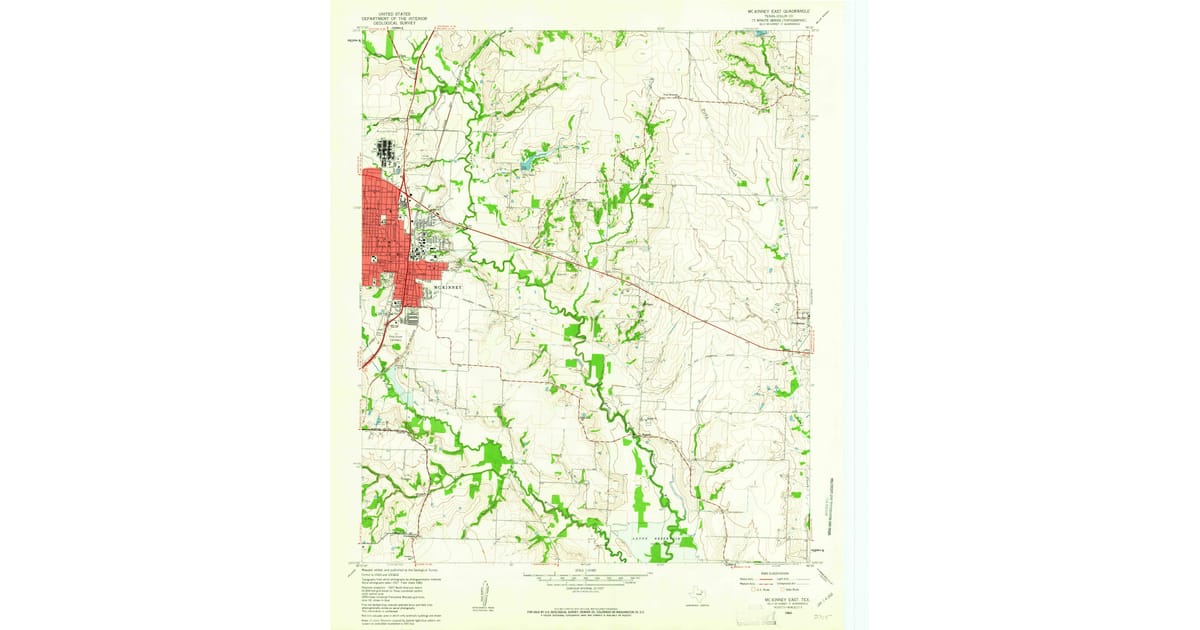 1960s Maps of Lowry Crossing, TX | Pastmaps