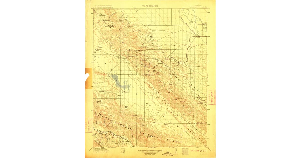 Old Maps of Missouri Triangle, CA for Genealogy | Pastmaps