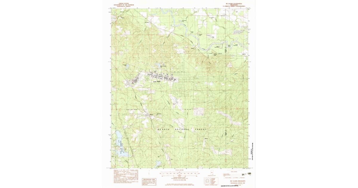 1980s Maps of Forrest County, MS | Pastmaps