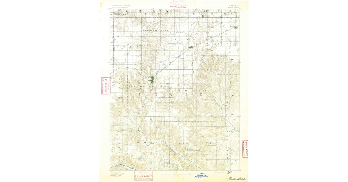 Old Maps of Gray County, KS | Pastmaps