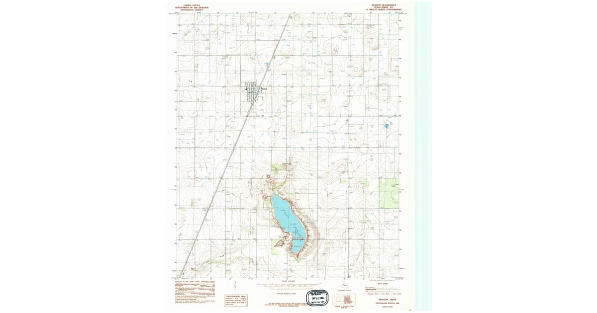 1985 Map of Meadow, TX — High-Res | Pastmaps