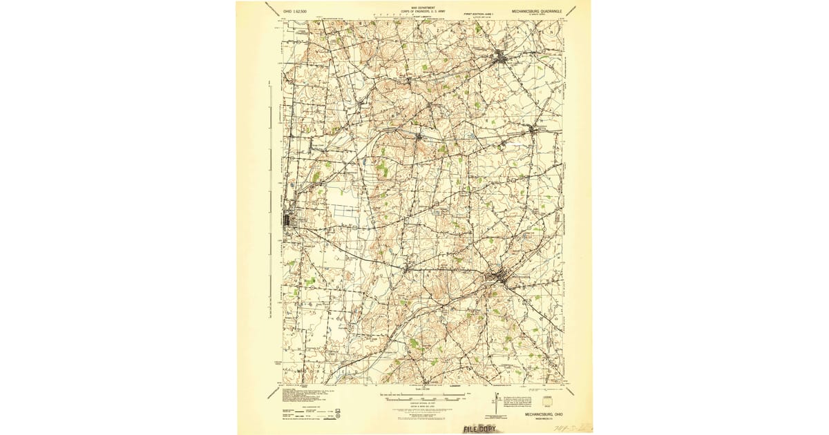1940s Maps of Cable, OH | Pastmaps