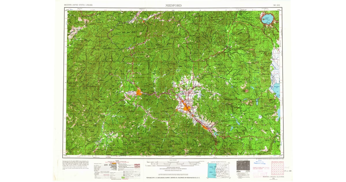 1950s Maps of Shady Cove, OR | Pastmaps
