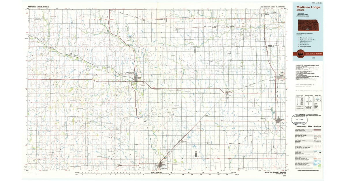 1980s Maps of Zenda, KS | Pastmaps