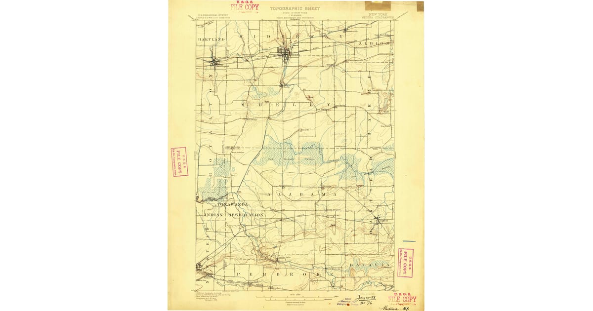 1897 Map of Medina, NY — High-Res | Pastmaps