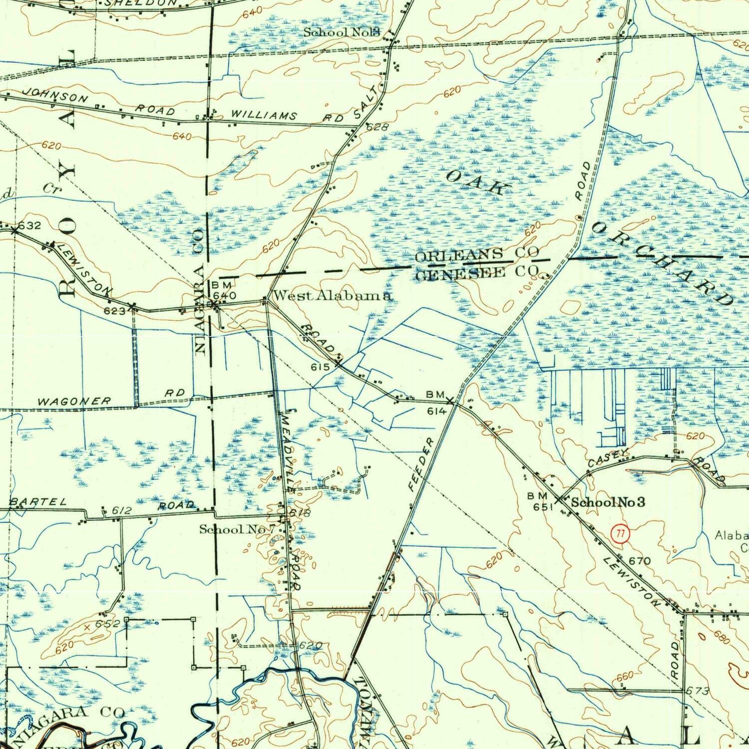 Mapa Imprimible Del Condado De Medina