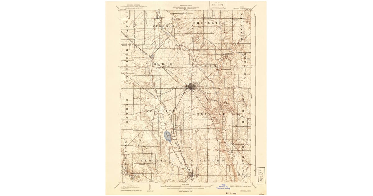 1906 Map of Medina, OH — High-Res | Pastmaps