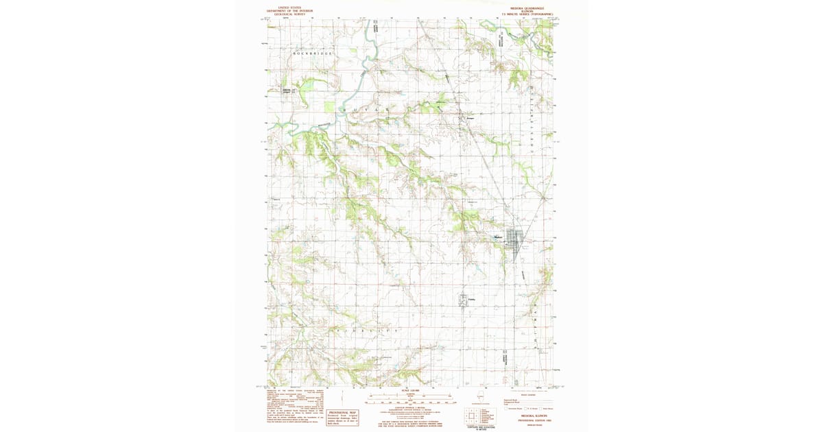 1983 Map of Medora, IL — High-Res | Pastmaps