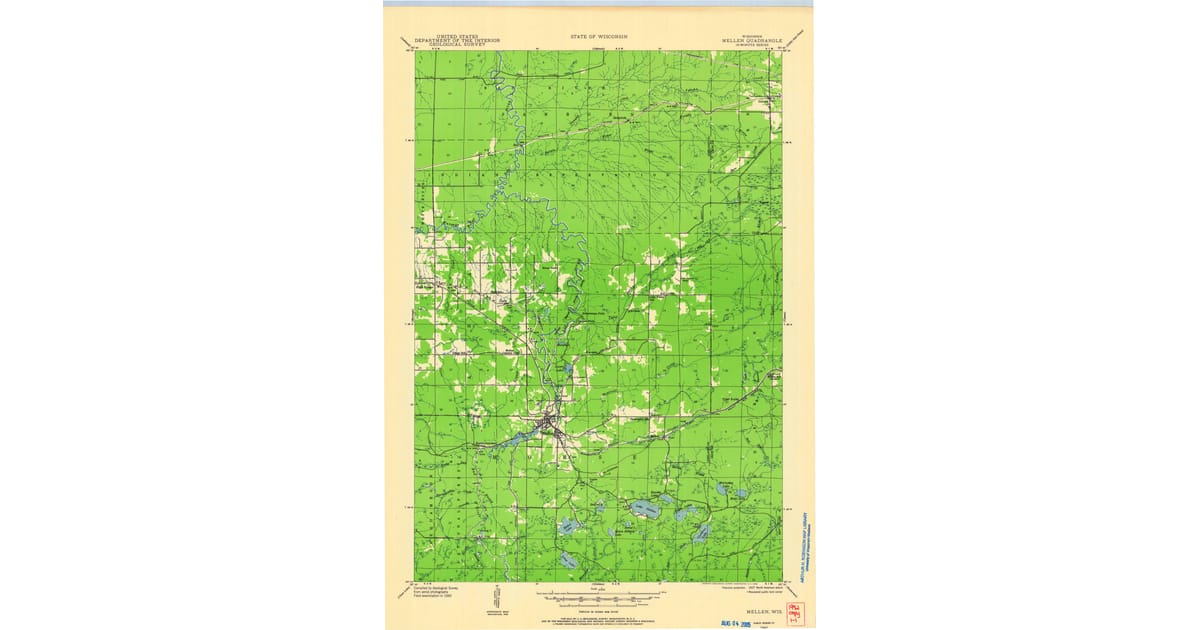 Old Maps of Mellen, WI | Pastmaps