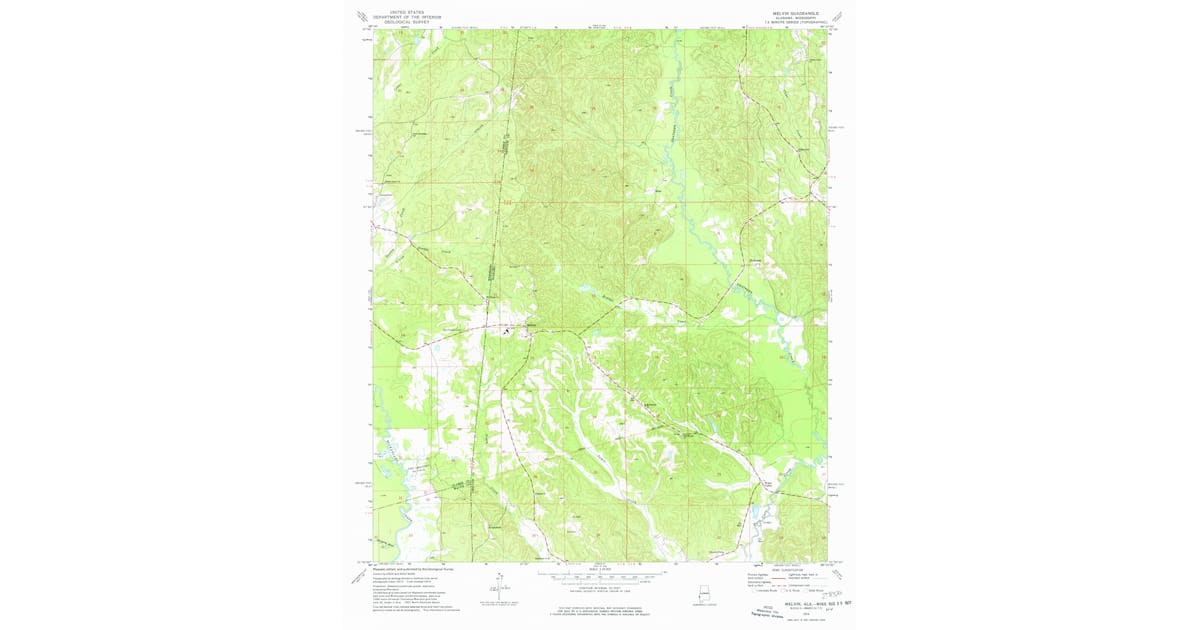 1970s Maps of Clarke County, MS | Pastmaps