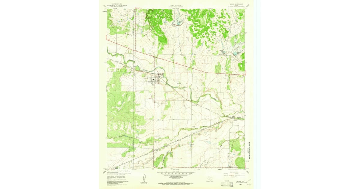 1960s Maps of Concho County, TX | Pastmaps