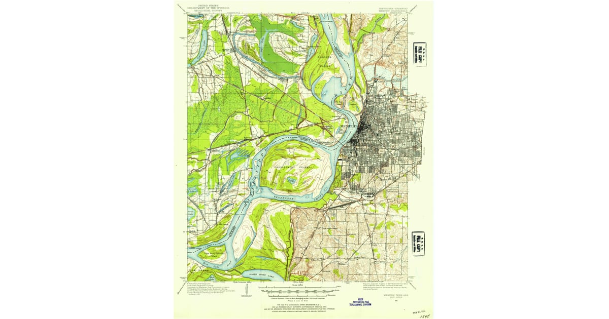 1916 Map of Memphis, TN — High-Res | Pastmaps