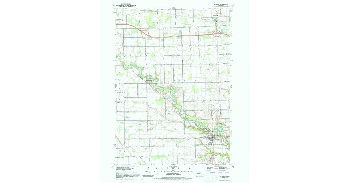 1990s Maps of Memphis, MI | Pastmaps