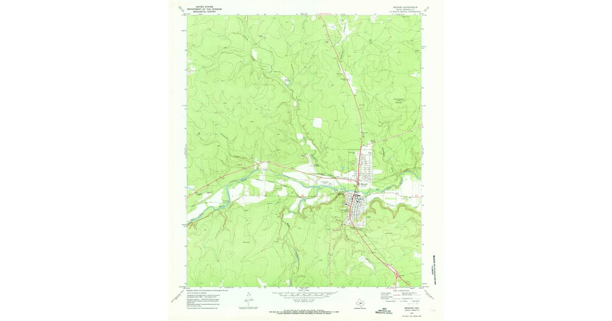 1970s Maps of Menard, TX | Pastmaps