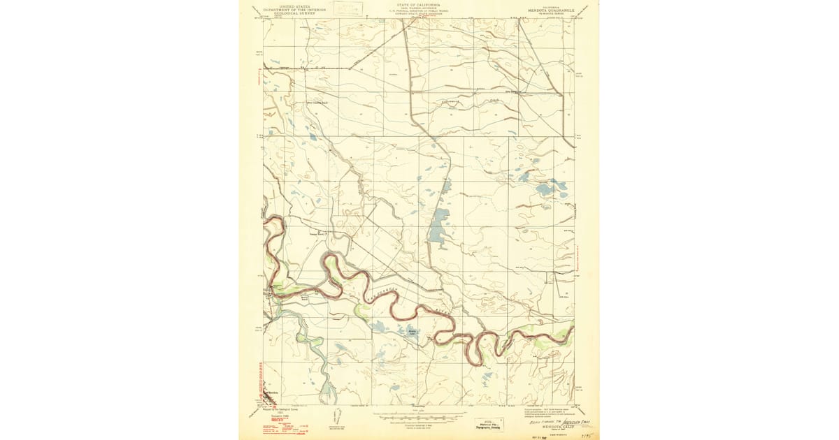 1947 Map of Mendota, CA — High-Res | Pastmaps