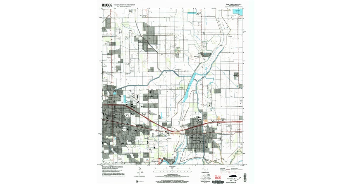 2000s (21st Century) Maps of Colonia Garza, Mercedes | Pastmaps