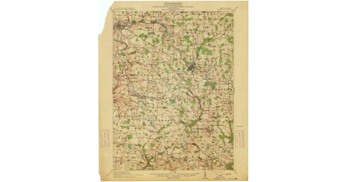 Old Maps of Grove City, PA | Pastmaps