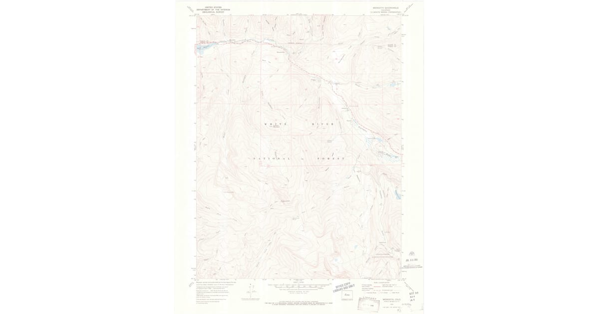 1970 Map of Meredith, Pitkin County, CO — High-Res | Pastmaps