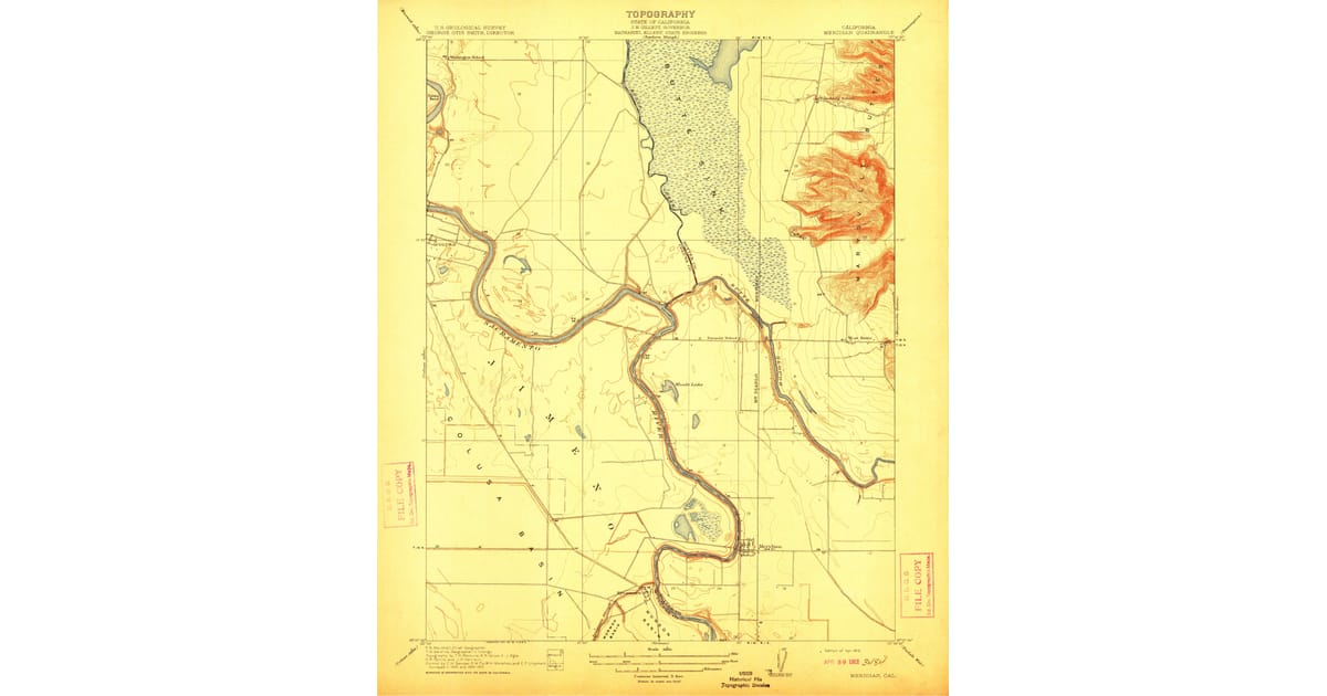 1912 Map of Meridian, CA — High-Res | Pastmaps