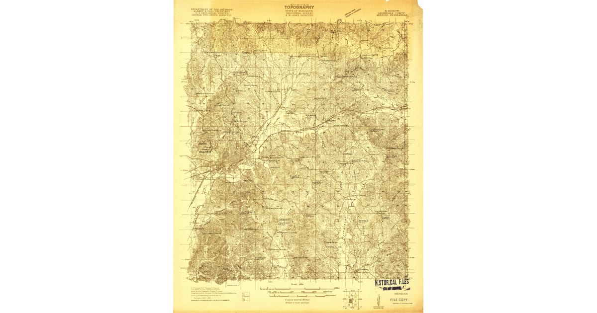 Old Maps of Wolf Springs, MS | Pastmaps