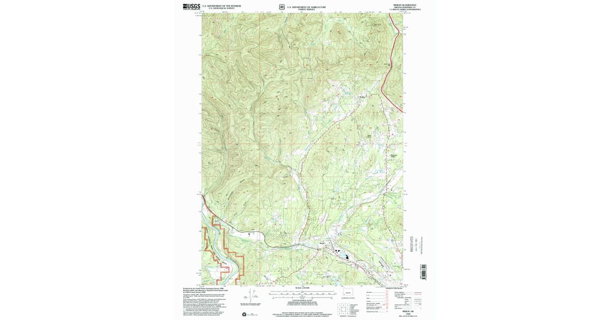 1990s Maps of Merlin, OR | Pastmaps
