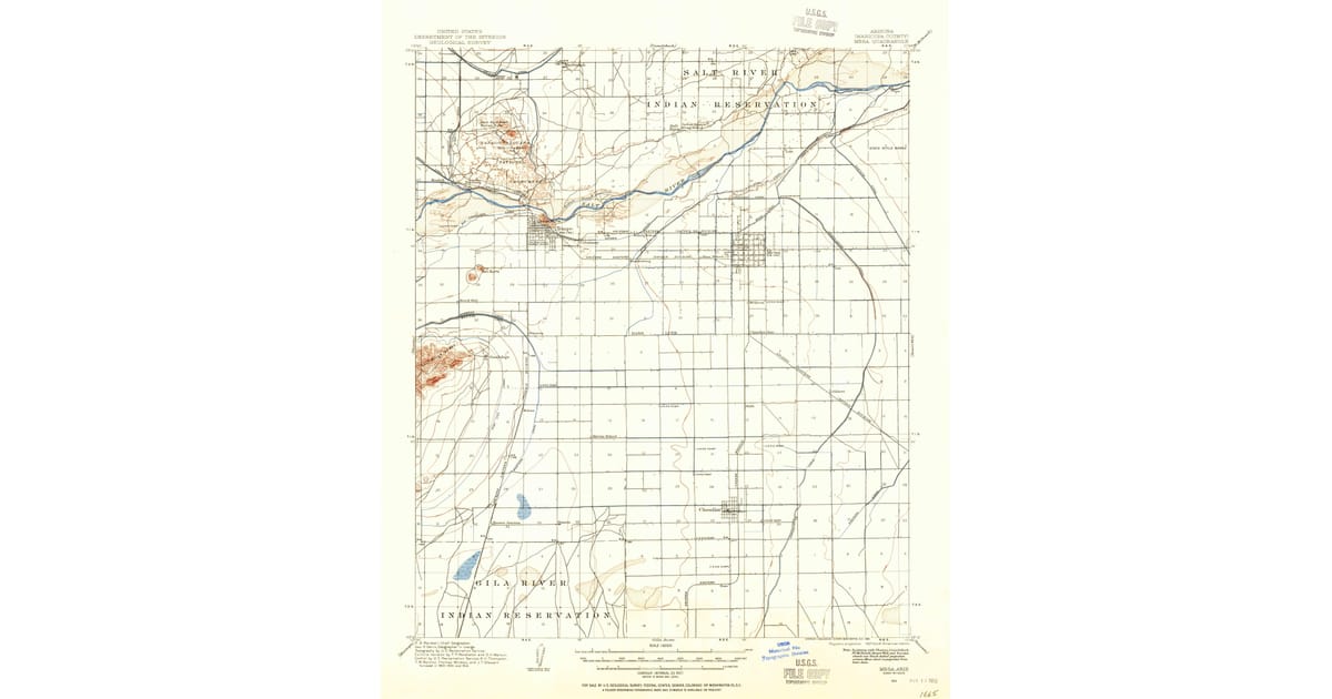 Old Maps of Tempe, AZ | Pastmaps