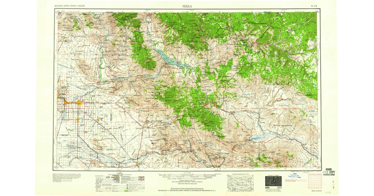 1960s Maps of Tempe, AZ | Pastmaps