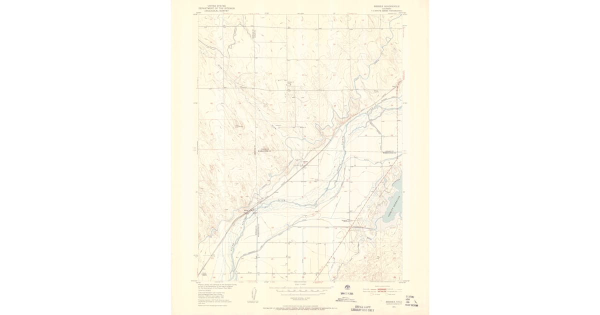 1950s Maps of Washington County, CO | Pastmaps