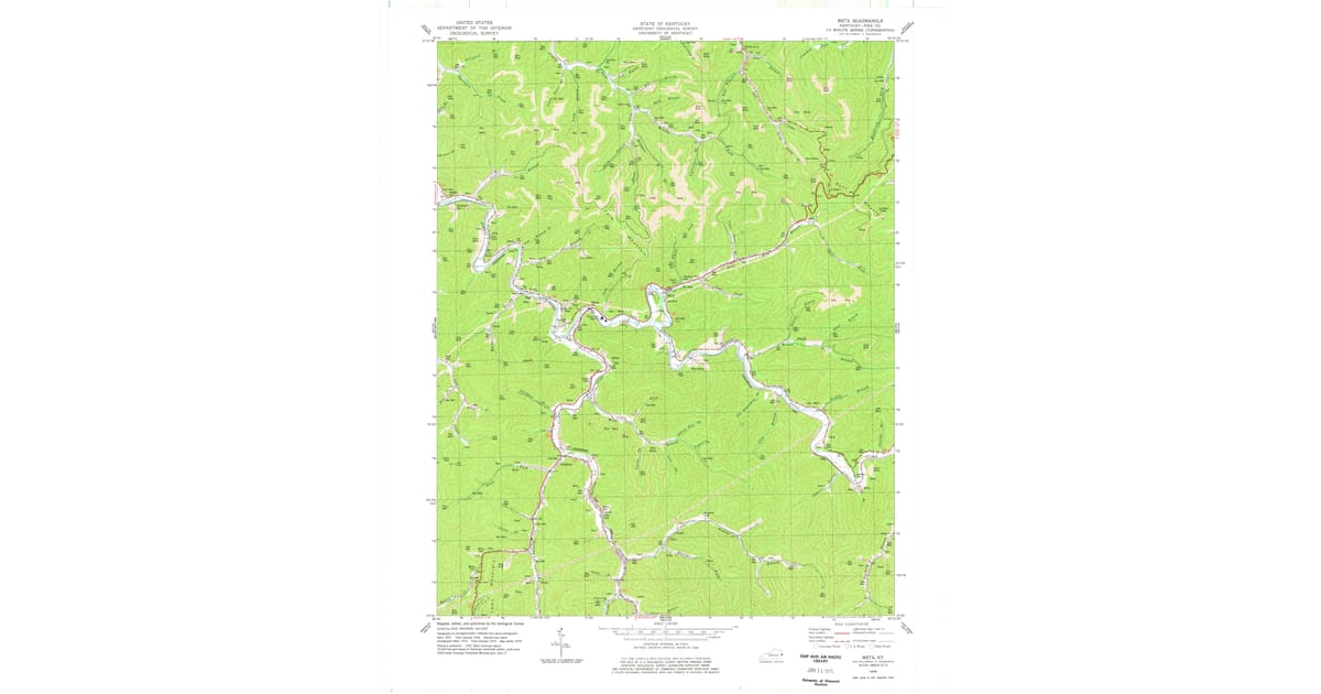 1978 Map of Meta, Pike County, KY — High-Res | Pastmaps