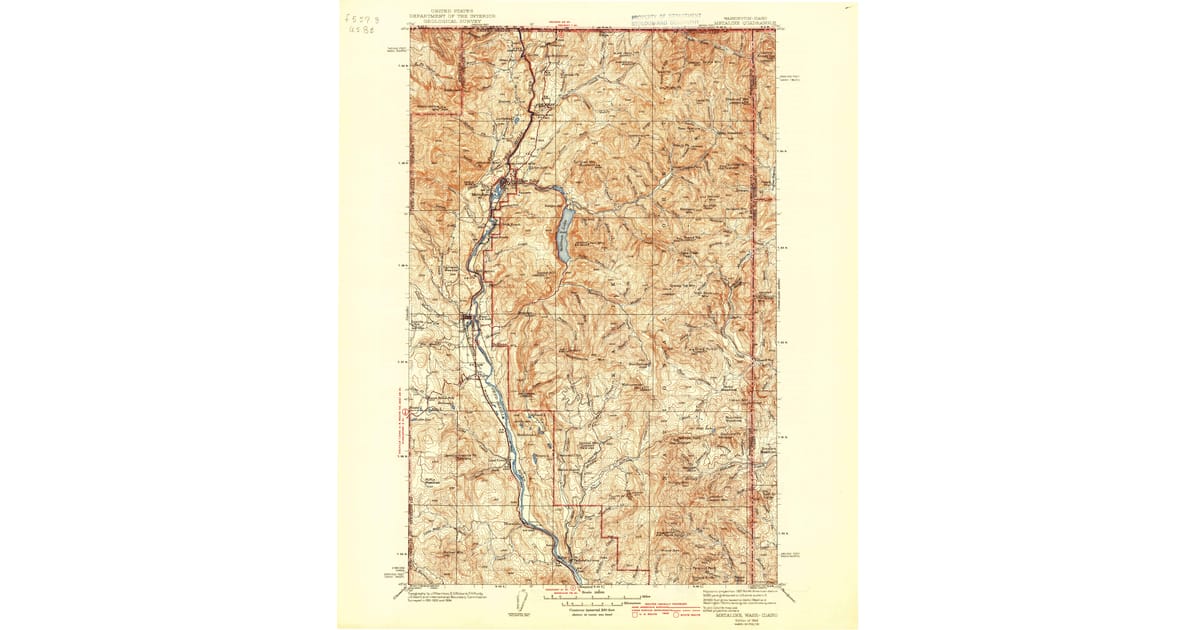 1942 Map of Metaline, WA — High-Res | Pastmaps