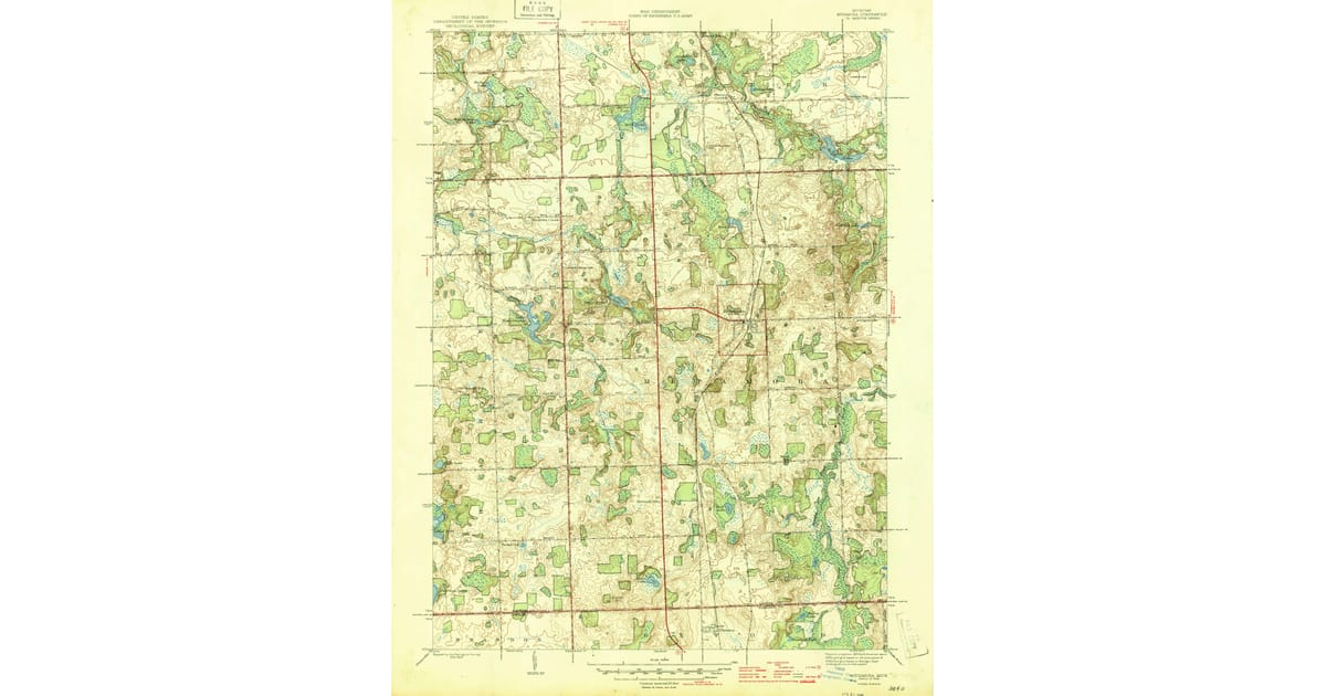 1946 Map of Metamora, MI — High-Res | Pastmaps