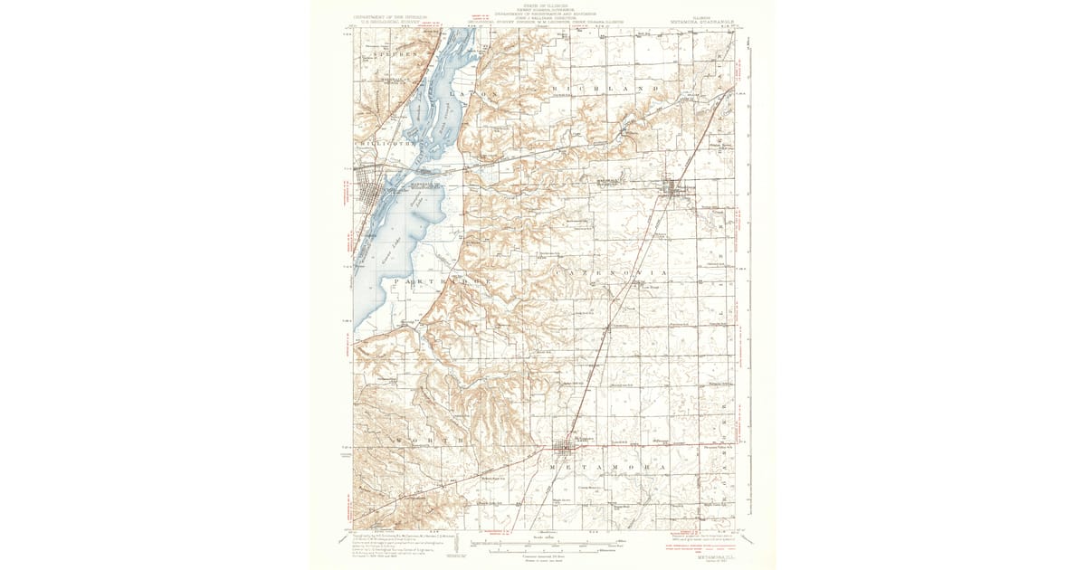 1937 Map of Metamora, IL — High-Res | Pastmaps