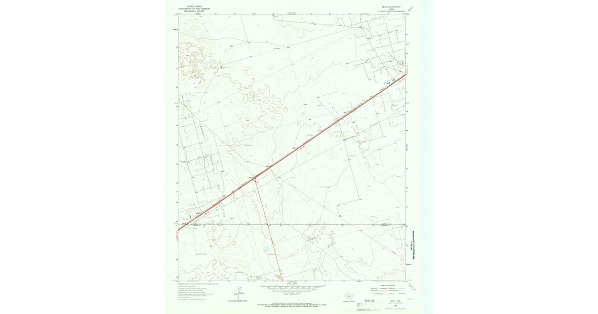1960s Maps of Crane County, TX | Pastmaps