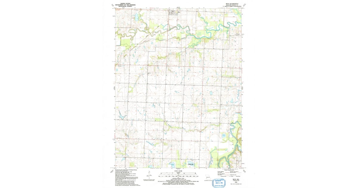 1990s Maps of Metz, MO | Pastmaps