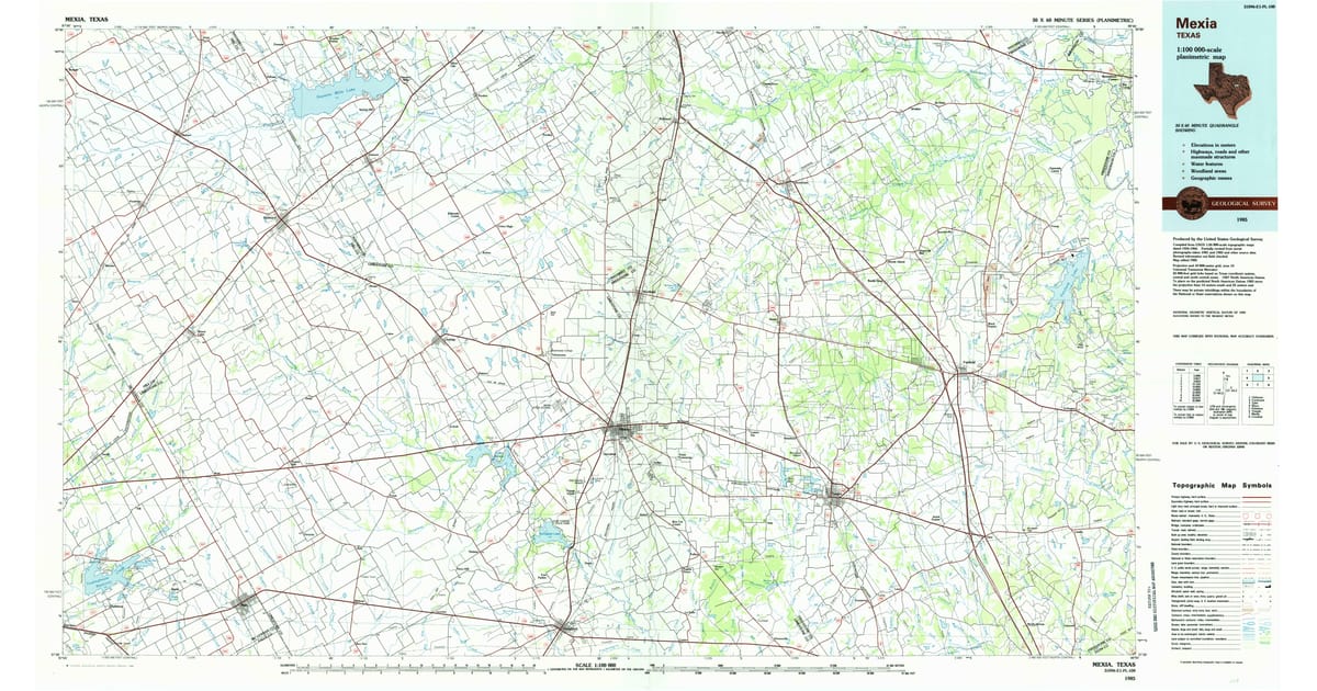 1980s Maps of Munger, TX | Pastmaps