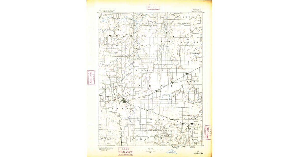1890 Map of Mexico, MO — High-Res | Pastmaps