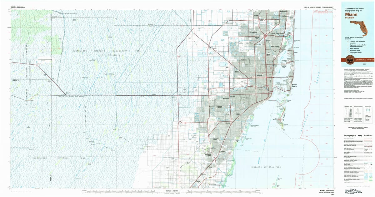 1980s Maps of West Miami, FL | Pastmaps